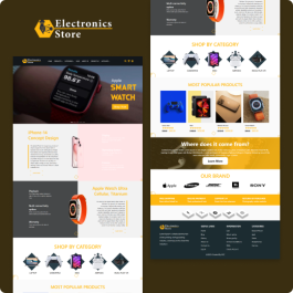 Electronics Store HTML5 Responsive Template - Elevate Your Online Presence